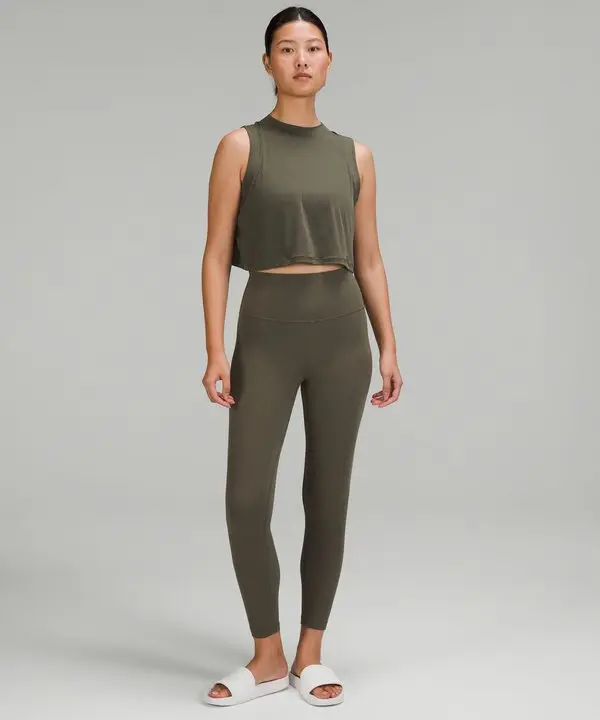 Lululemon Flow Y 2-in-1 Cropped Tank Top
