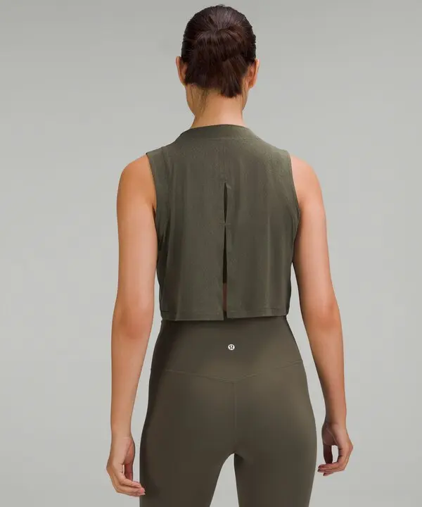 Lululemon Flow Y 2-in-1 Cropped Tank Top