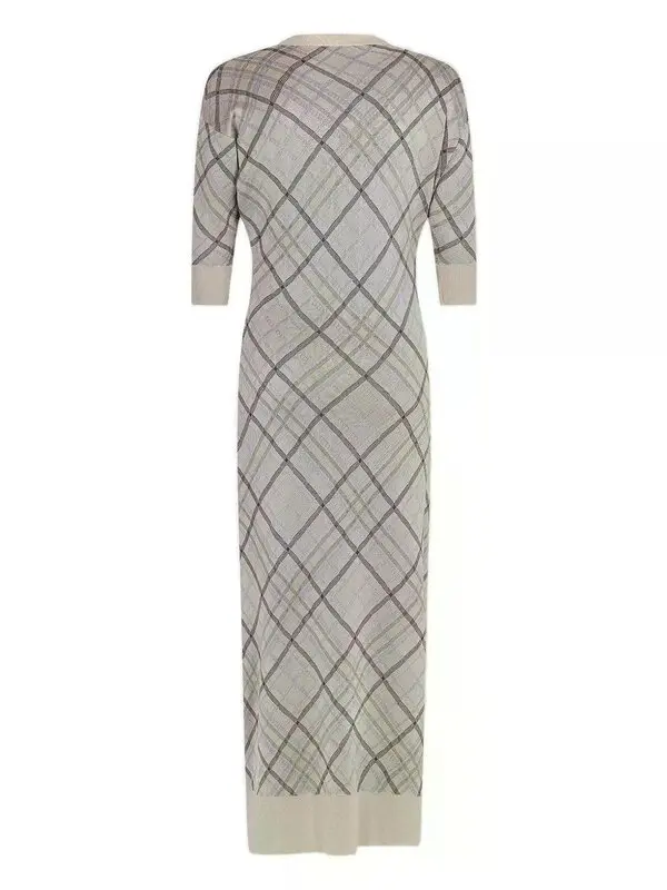 Rabanne Checked Cardigan Dress