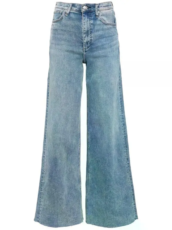 Rag & Bone Wide-leg Denim Jeans - Blue