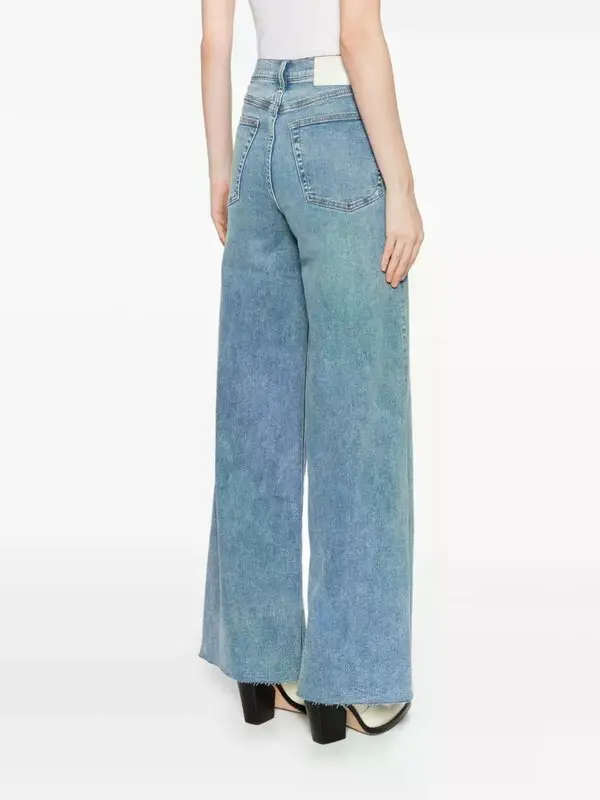 Rag & Bone Wide-leg Denim Jeans - Blue