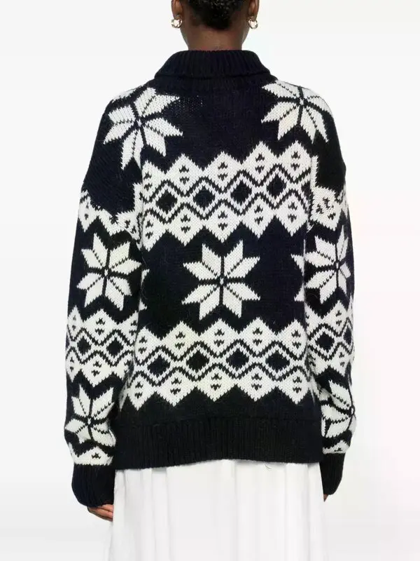 THE NEW SOCIETY Snowflake-embroidered Sweatshirt