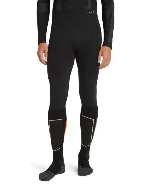 Falke Wool Tech 3/4 Base Layer Bottom - Black