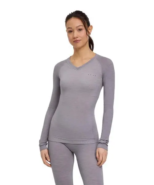 Falke Wool Tech Light Base Layer Top - Grey-heather