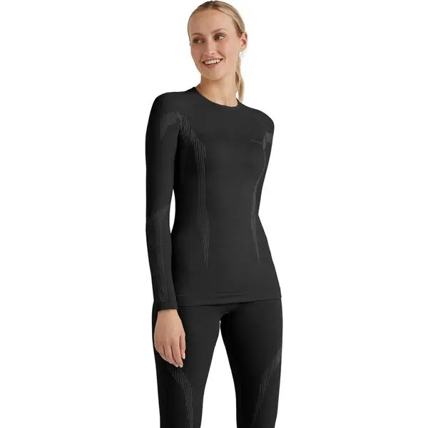 Falke Wool Tech Base Layer Top - Black