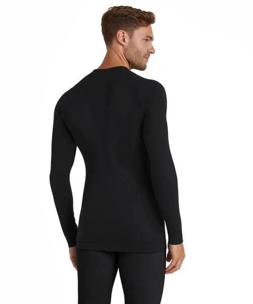 Falke Wool Tech Base Layer Top - Black