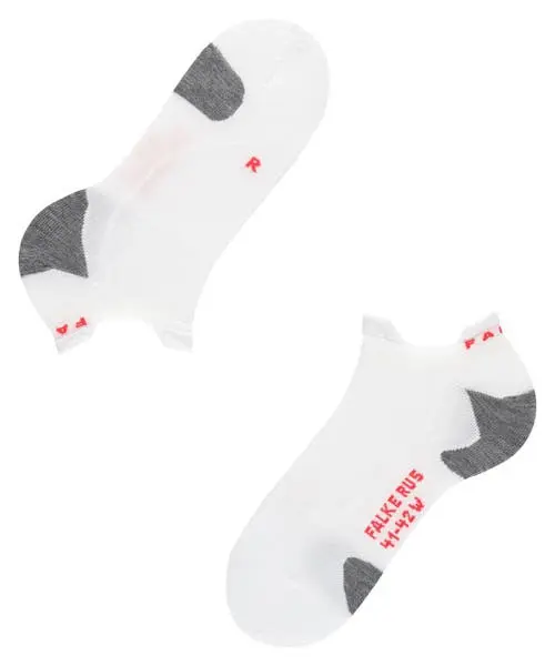 Falke Ru5 Race Invisible Running Socks - White-mix