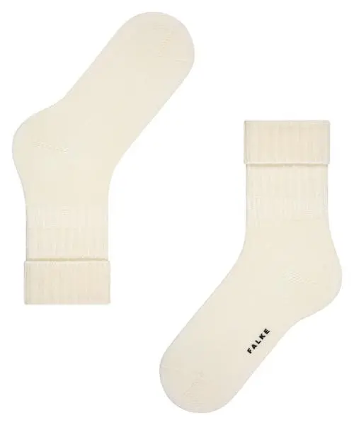 Falke Striggings Rib Wool Boot Socks - Woolwhite