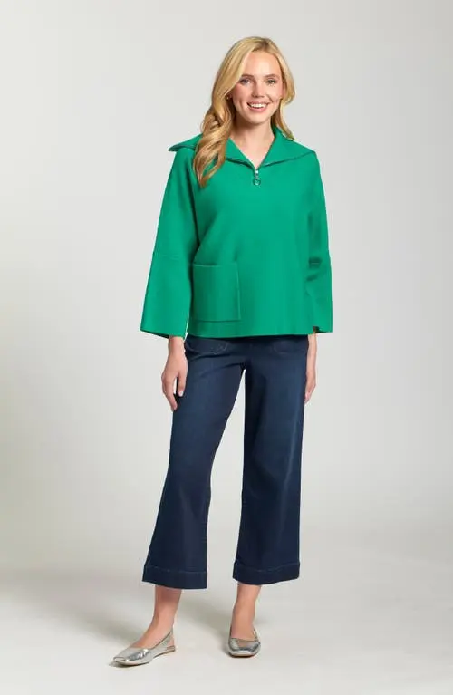 APNY Half-zip Pullover - Emerald