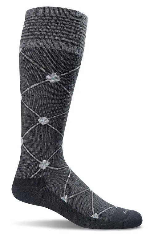 SOCKWELL Elevation Firm Compression Knee Highs - Black Multi
