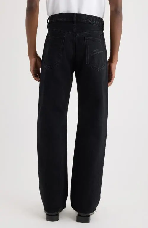Jacquemus Le De-nîmes Droit Straight Leg Jeans - Black