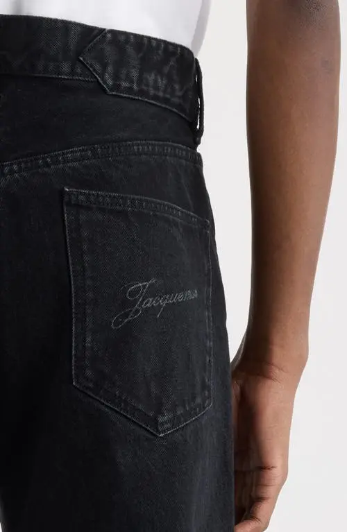 Jacquemus Le De-nîmes Droit Straight Leg Jeans - Black