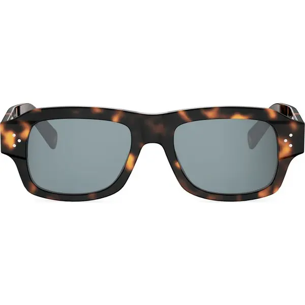 Celine 3 Dots 53mm Rectangular Sunglasses - Dhav/blu