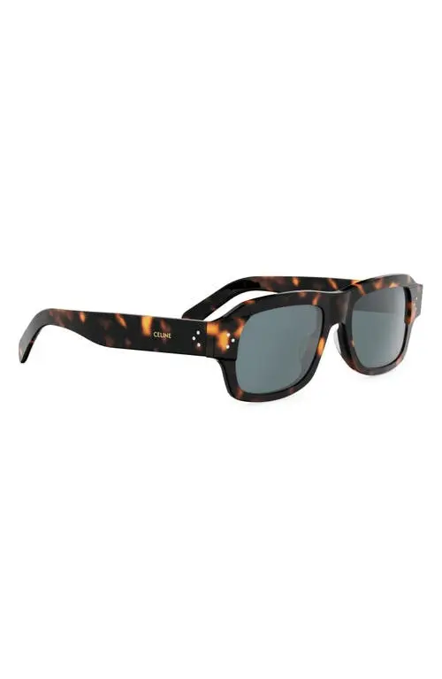 Celine 3 Dots 53mm Rectangular Sunglasses - Dhav/blu