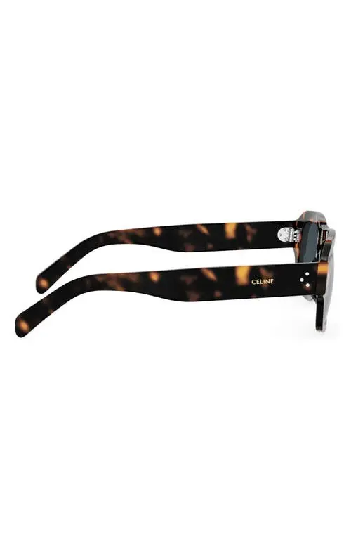 Celine 3 Dots 53mm Rectangular Sunglasses - Dhav/blu