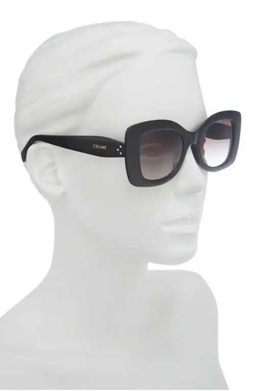 Celine 3 Dots Butterfly Sunglasses - Shiny Black/gradient Roviex
