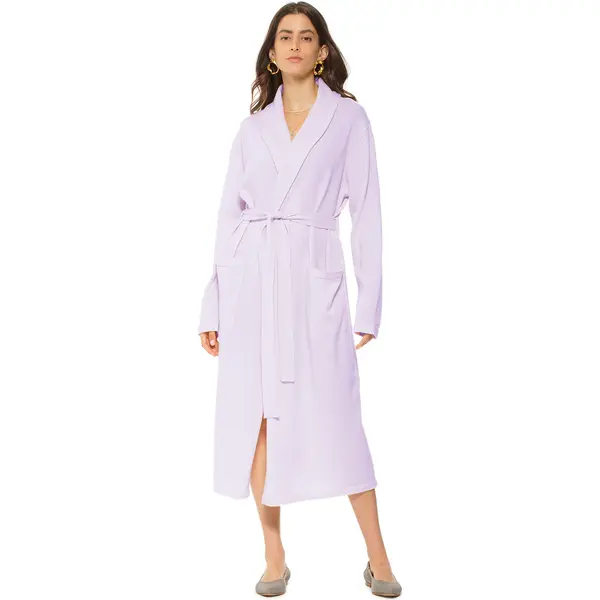 MONTICELLI CASHMERE Pure Cashmere Knit Robe - Lilac