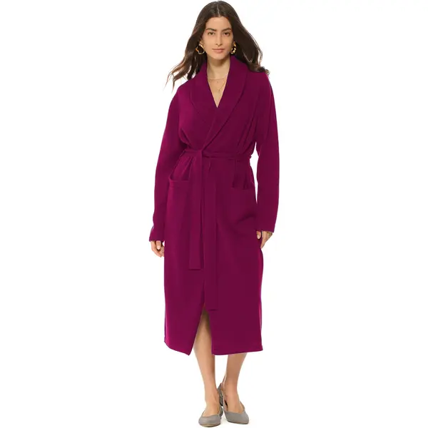 MONTICELLI CASHMERE Pure Cashmere Knit Robe - Magenta