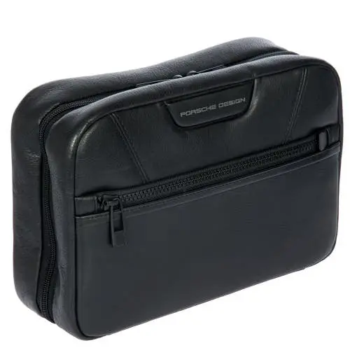 Porsche Design Roadster Leather Evo Washbag - Black