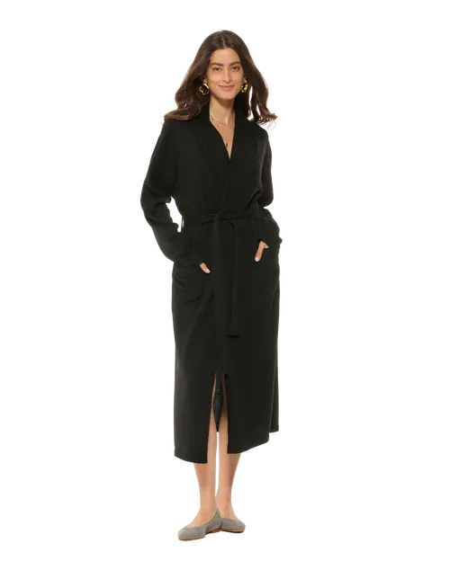 MONTICELLI CASHMERE Pure Cashmere Knit Robe
