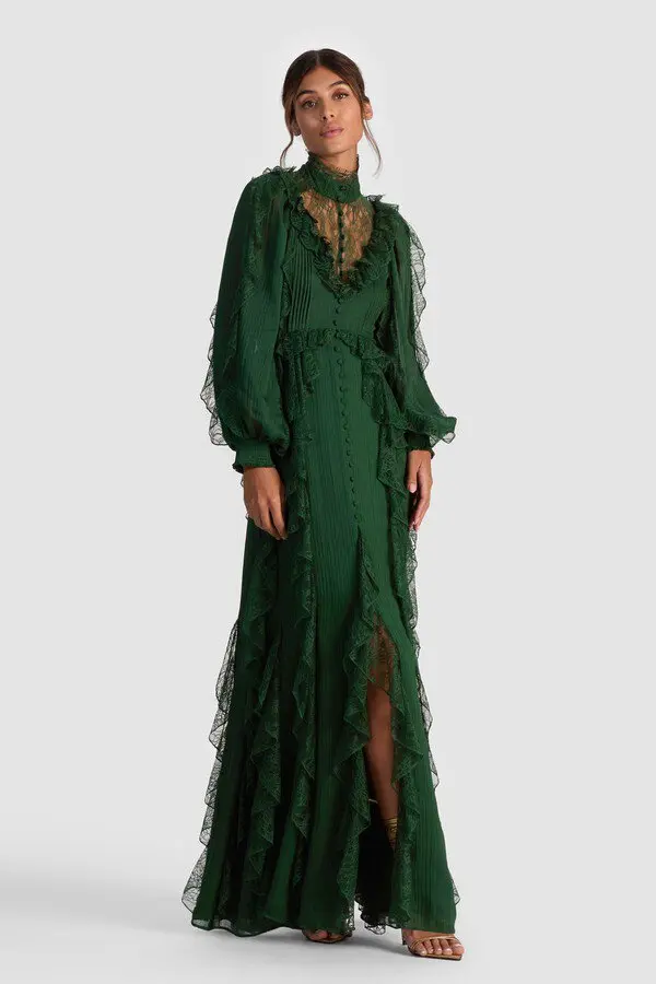 Alice + Olivia Elea Maxi Dress - Green