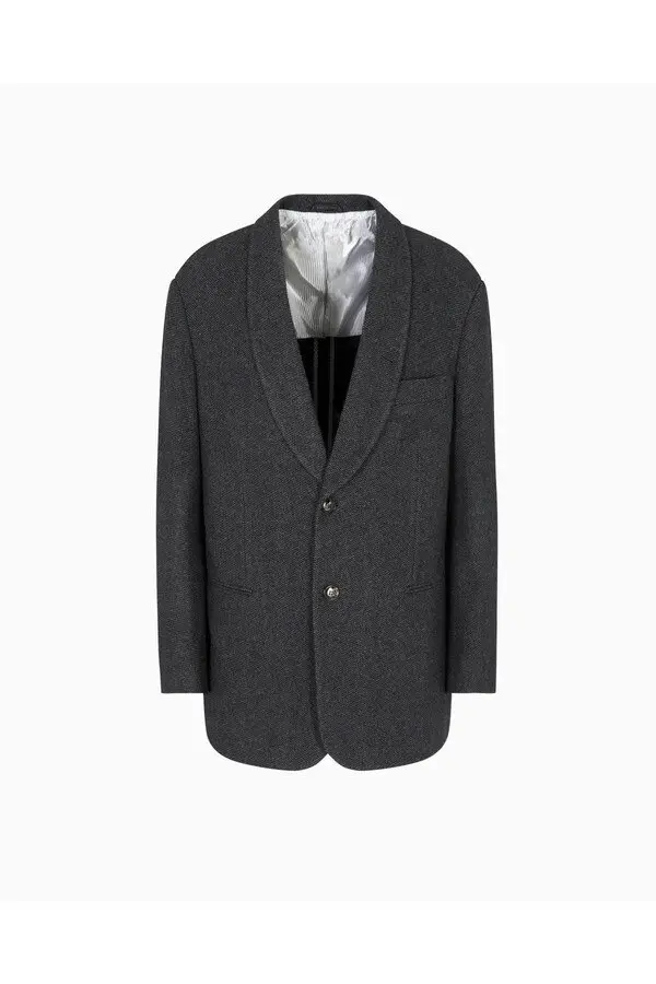 Giorgio Armani Heritage Line Single-breasted Cashmere Jacket - Natural