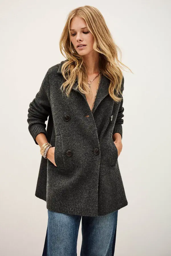 Ba&sh Vesta Knitted Cardigan Coat