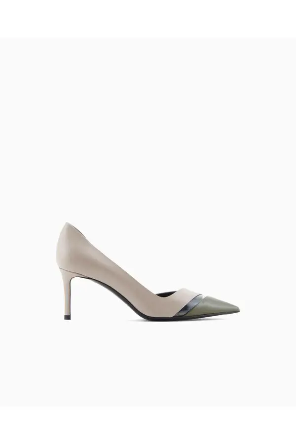 Giorgio Armani Leather Court Shoes - Green