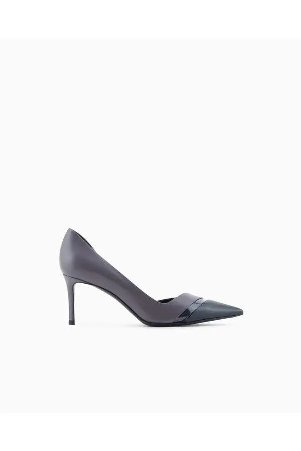 Giorgio Armani Leather Court Shoes - Natural