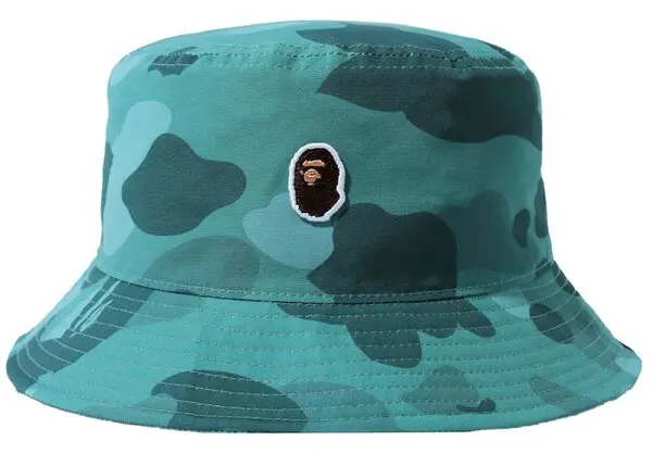 A BATHING APE Camo Bucket Hat - Green