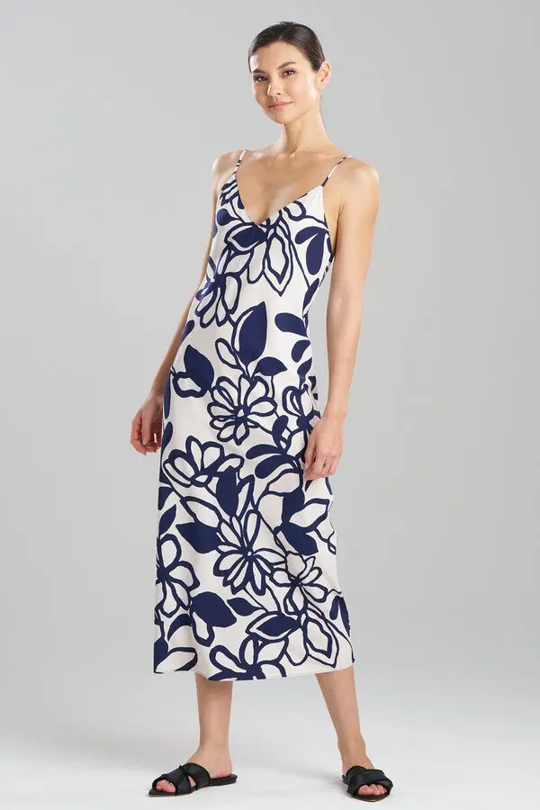 Natori Miyu Floral-print Slip Dress