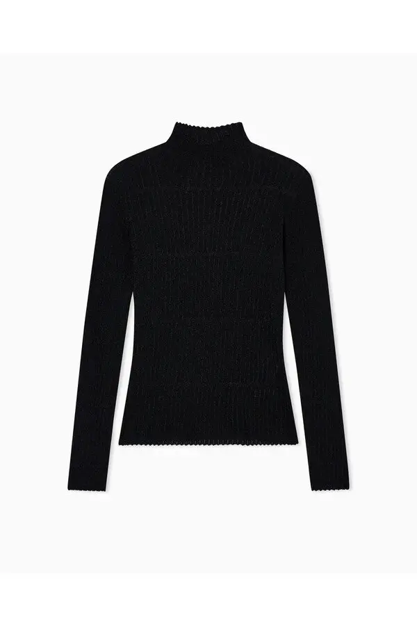 Emporio Armani 3d-effect Lurex Knit Jumper
