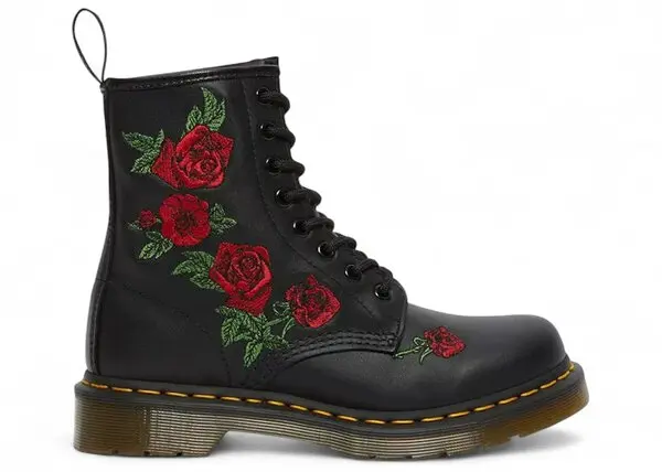 Dr. Martens 1460 Vonda Leather Lace-up Boots - Black