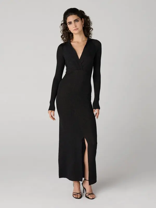 Castella Metallic Knit Dress