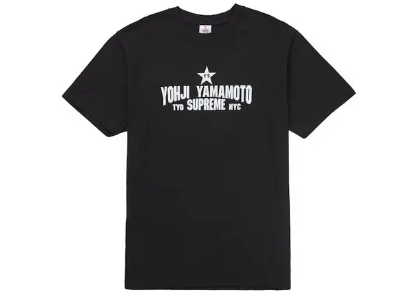 Supreme Y's Yohji Yamamoto Star Tee Shirt - Black