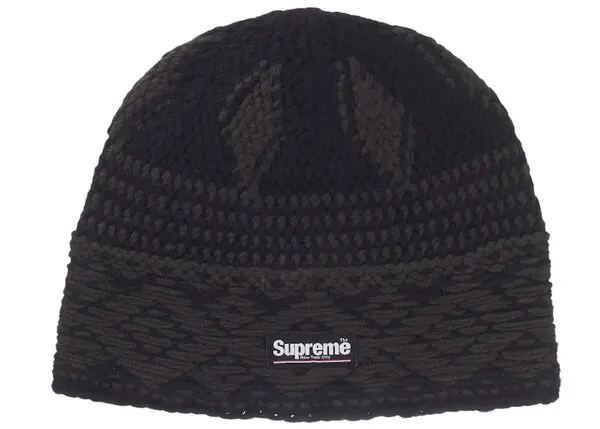Supreme Diamond Beanie - Black