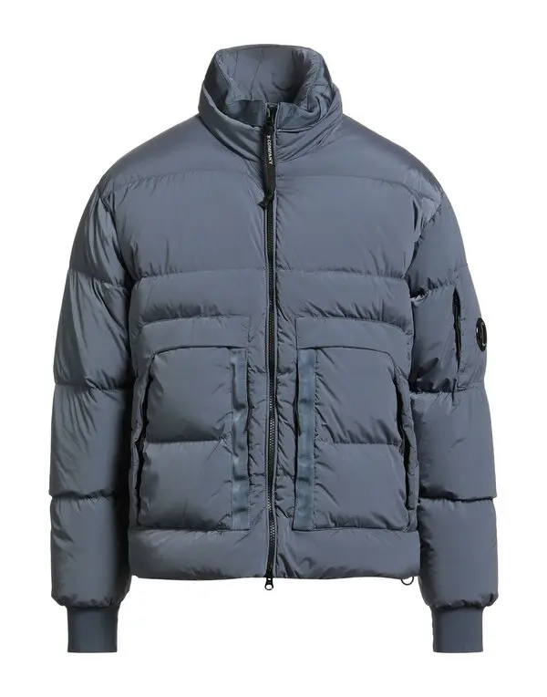 C.P. COMPANY Puffer Military Jacket - Blue