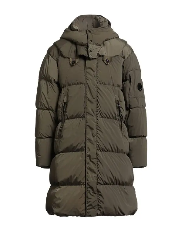 C.P. COMPANY Quilted Down Coat - Green