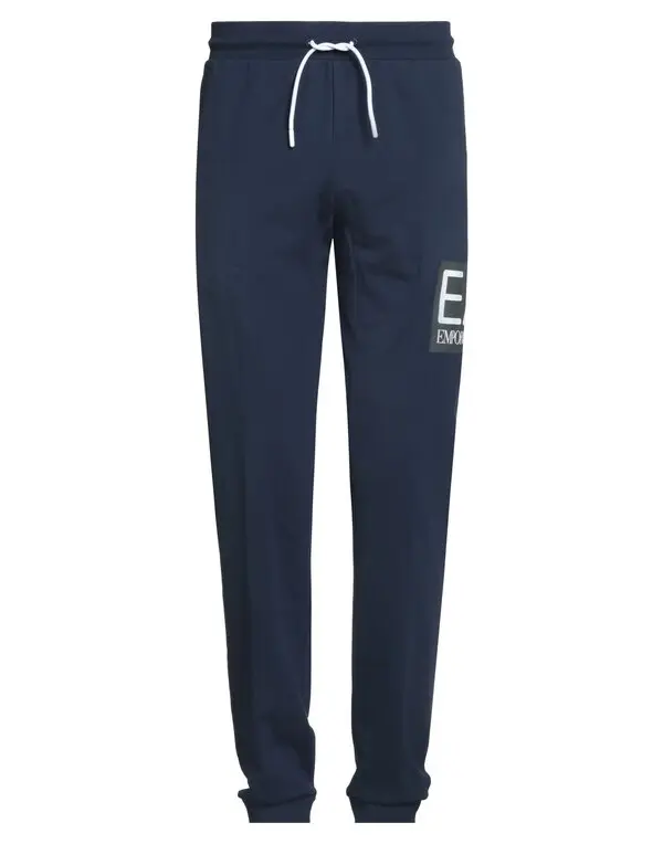 EA7 Pants Size Cotton, Elastane - Navy