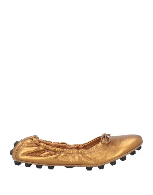 TOD'S Ballet Flats Leather - Bronze