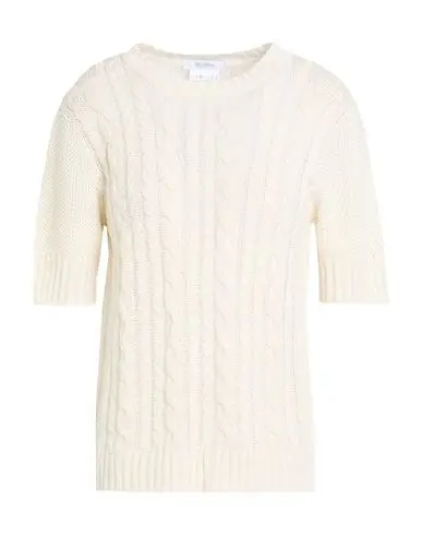 Max Mara Linen Lightweight Knit Sweater - White
