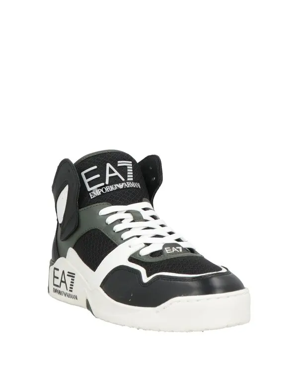 Emporio Armani High-Top Sneakers In Black - 51% Off | Editorialist