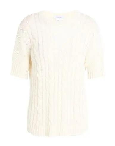 Max Mara Sweater In Linen - White