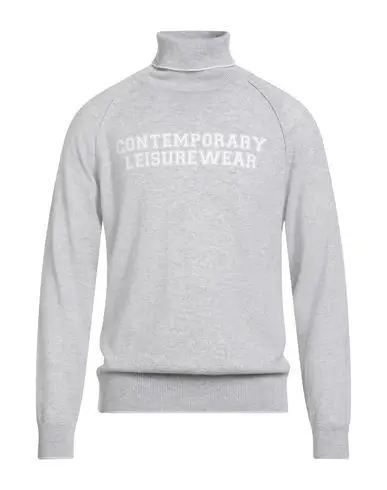 Eleventy Turtleneck Light Cashmere Knit - Light Grey