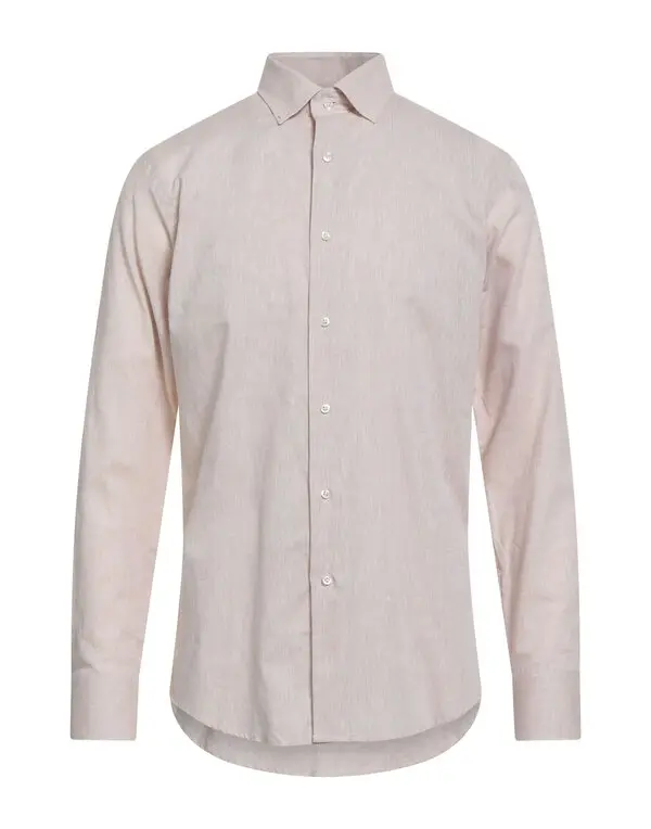 BAGUTTA Shirt Size Linen, Cotton - Beige