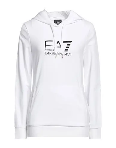 EA7 Cotton-elastane Fleece Sweatshirt - White