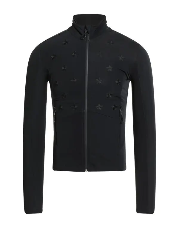 EA7 Full-zip Sweatshirt With Embroidered Star Appliqués