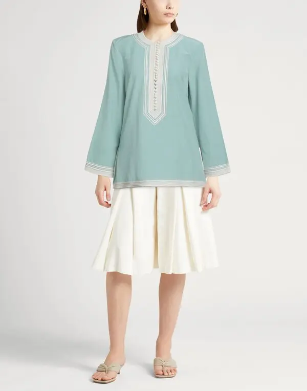 Tory Burch Woven Kaftan Top - Blue