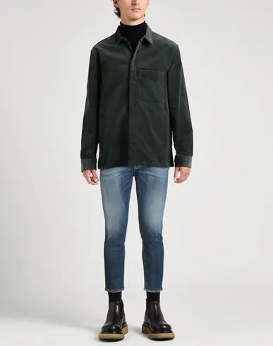 Dsquared2 Skinny Jeans With Leather Trim