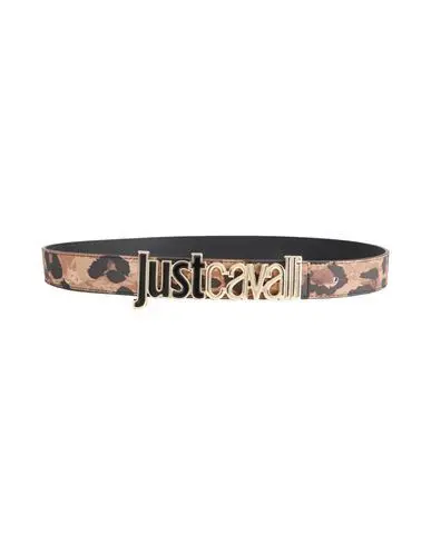 Just Cavalli Leopard-print Embellished Belt - Beige